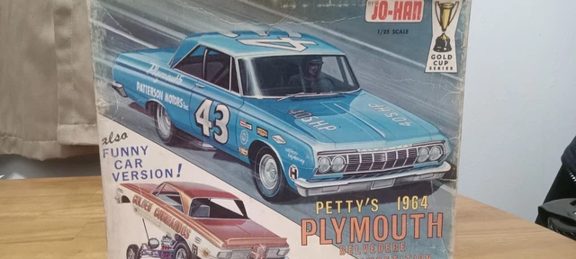 VINTAGE 60S JO-HAN Richard Petty Model Car Box Funny Car $40.00 - PicClick