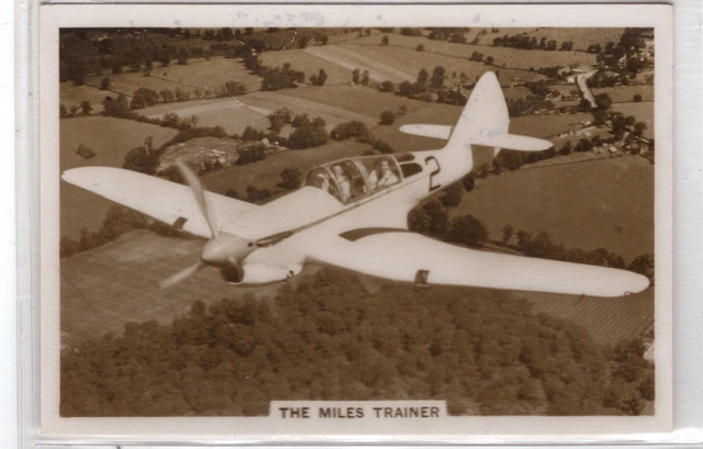 AVIATION CIGARETTE CARD 1938 - #06 RAF The Miles Trainer EUR 3,64 ...