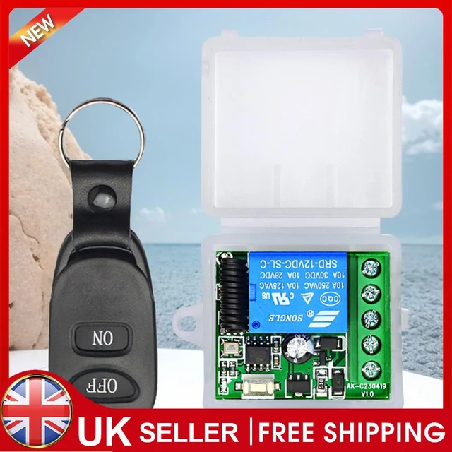 433MHZ RF TRANSMITTER RF 10A Relay Receiver DC 12V RF Transmitter On ...