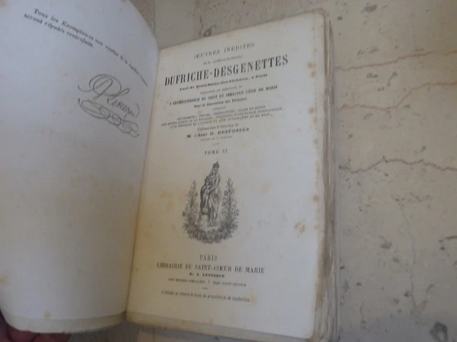 1866.OEUVRES INÉDITES DUFRICHE-DESGENETTES (T2.Notre Dame Victoires ...