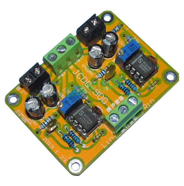 HIFI NE5534 DC Buffer Stereo OP-AMP Preamp Preamplifier Circuit Board £ ...