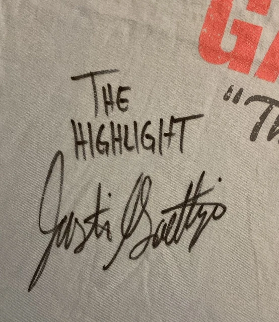 JUSTIN GAETHJE HAND Signed UFC T-Shirt “The Highlight” Brand New Women ...
