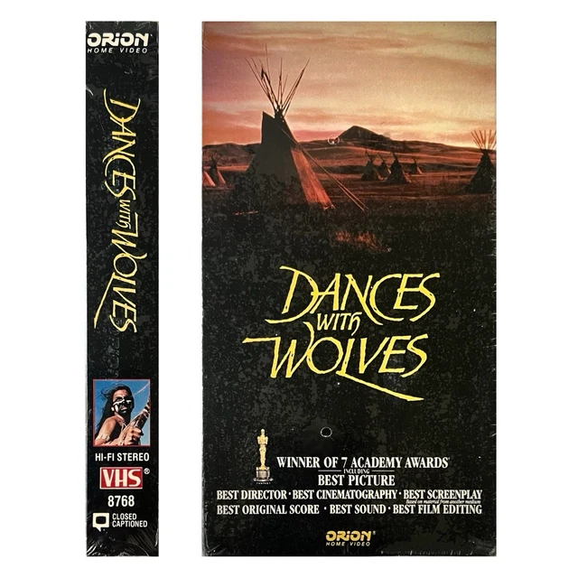 DANCES WITH WOLVES (VHS, 1990) Kevin Costner - NEW SEALED £13.27 ...
