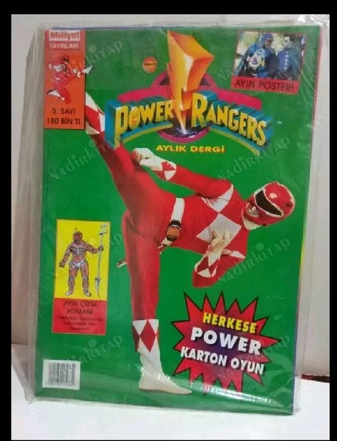 POWER RANGERS MAGAZINE Middle East Issue Very Rare 1997 +Poster +Games ...