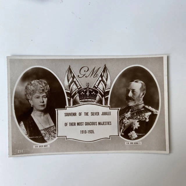 ANTIQUE ROYALTY KING George V Queen Mary Silver Jubilee Portrait Postcard £5.00 - PicClick UK