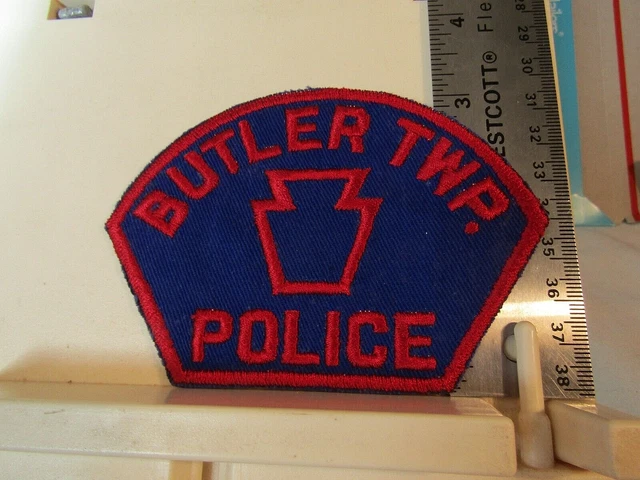 VINTAGE BUTLER TWP. Police Pennsylvania patch 3" tall VG $6.99 - PicClick