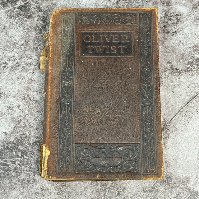 CHARLES DICKENS THE Adventures of Oliver Twist Vintage Soft Leather ...