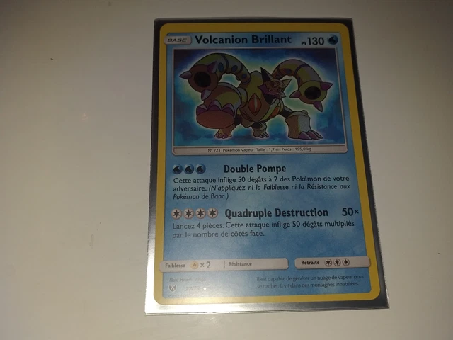 CARTE POKÉMON VOLCANION Brillant 27/73 Shiny SL3.5 Légendes Brillantes ...