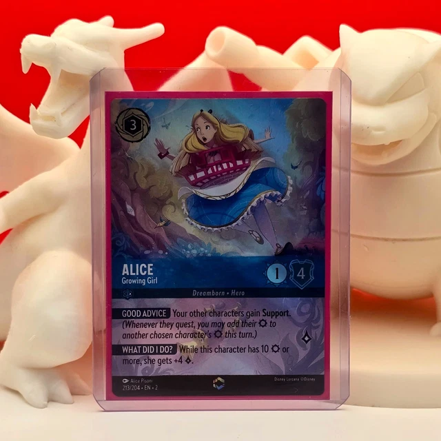 LORCANA - ALICE Growing Girl - Enchanted Rare - 213/204 - Rise Of The ...