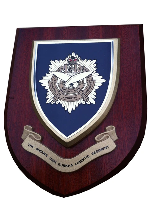 QUEENS OWN GURKHA Logistic Wall Plaque Regimental Military Army Mess ...