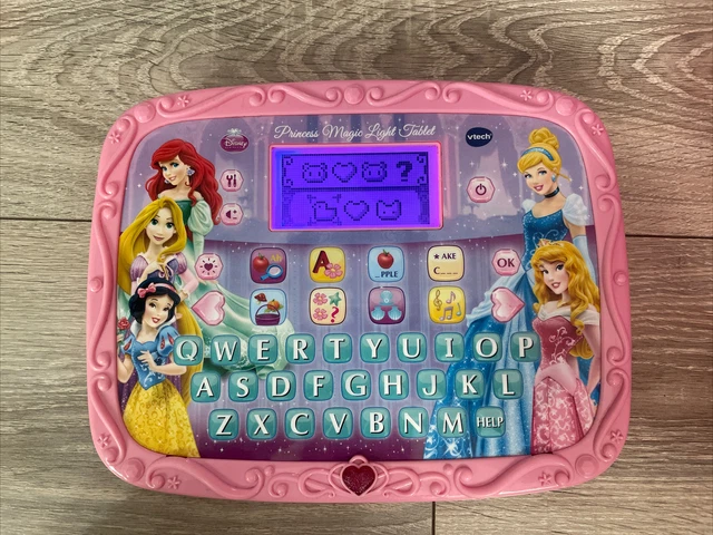 VTECH DISNEY PRINCESS Magic Light Tablet Educational Handheld Toy Works ...