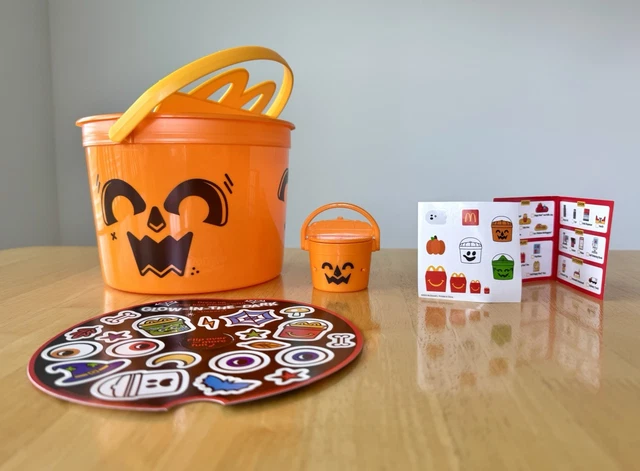 MCDONALD’S HAPPY MEAL Pumpkin Boo Bucket 2025+UNOPENED Lil McDonald’s ...