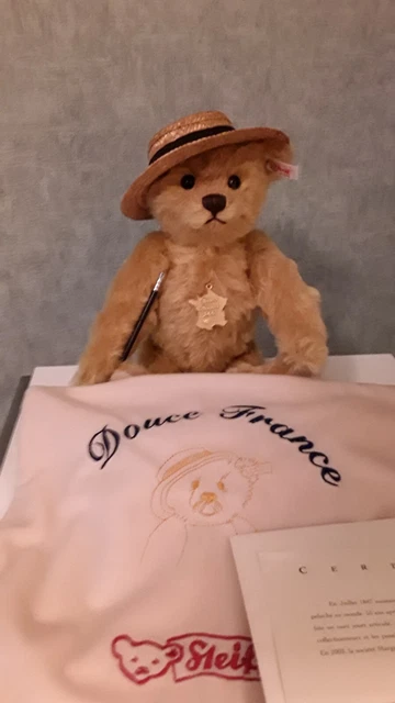 STEIFF DOUCE FRANCE Bär Teddybär mit Musikwerk 31 cm Zertifikat ...