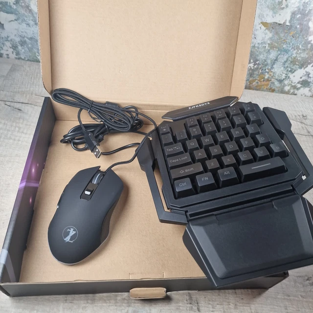 RGB GAMING ONE Handed Keyboard And Mouse £9.99 - PicClick UK