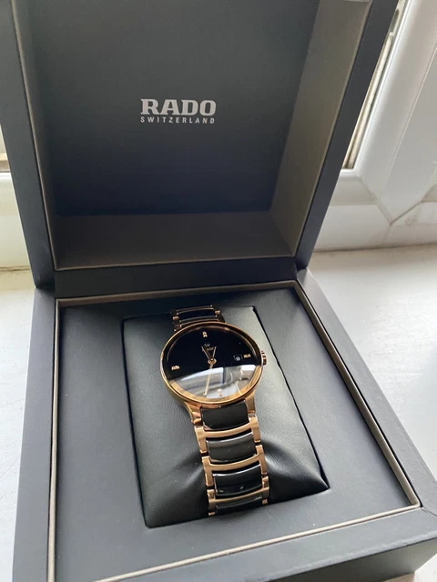 RADO CENTRIX WATCH Automatic Diamonds Rose Gold 38mm Watch R30036712 ...