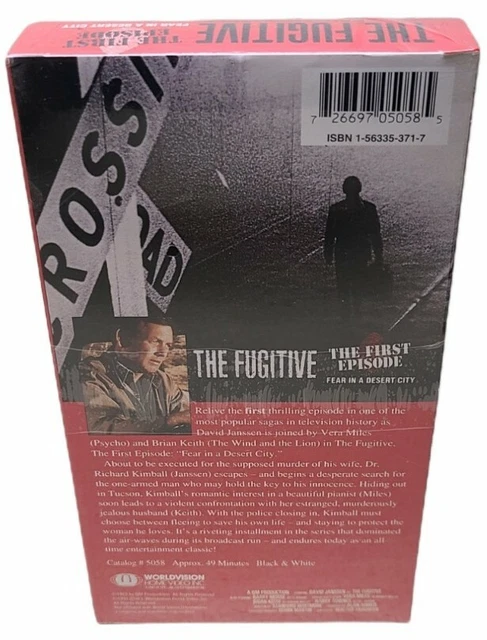 THE FUGITIVE - First Episode VHS Fear in a Desert City Worldvision 1993 ...