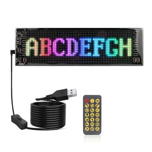 LED MATRIX DISPLAY Car Panel Flexible Pixel Programmable Scrolling2820 ...