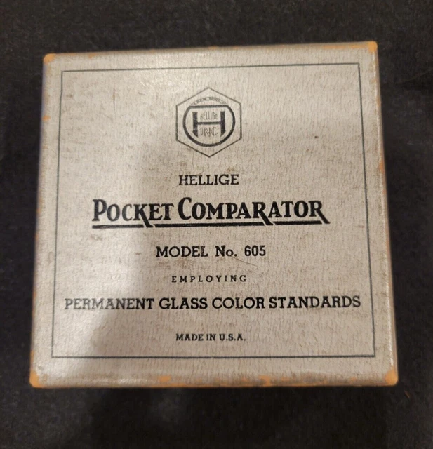 VINTAGE HELLIGE POCKET Comparator Model 605 USA Medical Science ...