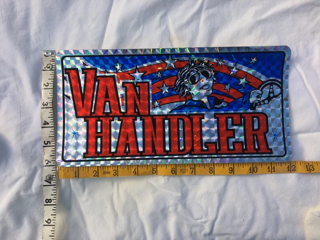 VINTAGE PRISMATIC DECAL VAN HANDLER Van Life 1970s License Plate ...