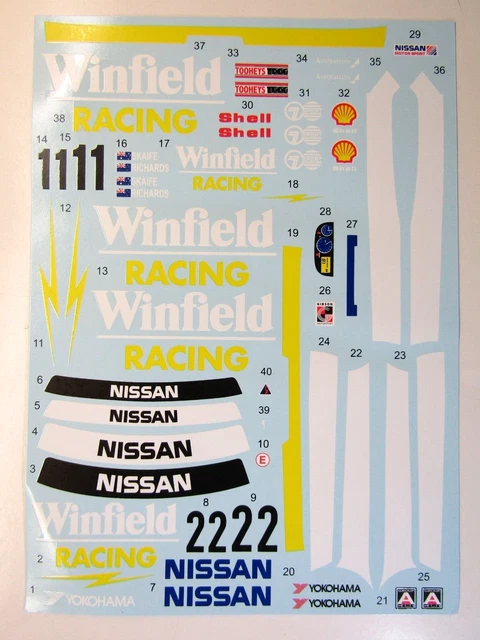 DECALPOOL 1/12 NISSAN Skyline R32 GT-R Winfield #1 ATCC '90 Decal Sheet ...