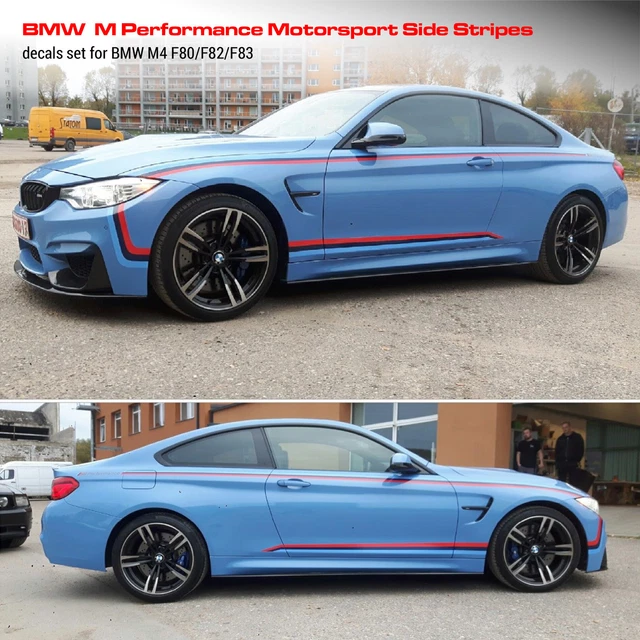 BMW M PERFORMANCE Motorsport Side Stripes decals Set for M4 F83 £156.20 ...