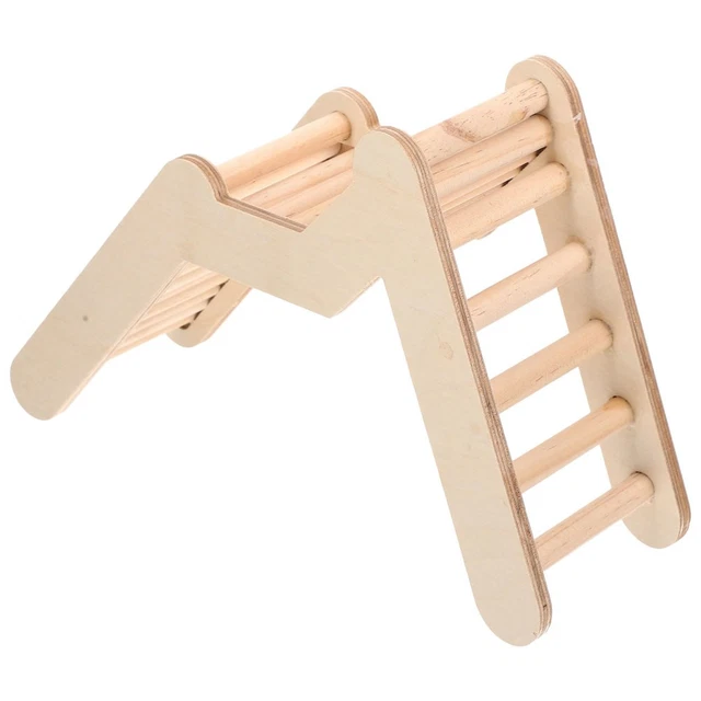 HAMSTER STAIRS WOOD Ladder Toy Climbing Frame Bendable Bridge for $22. ...