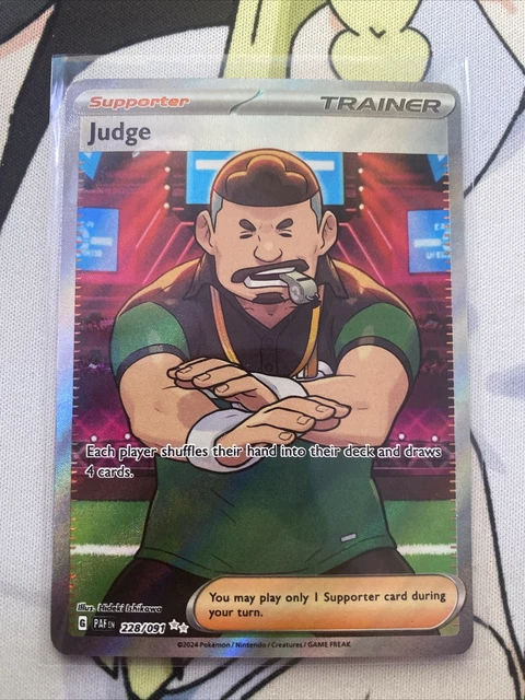 POKÉMON TCG JUDGE 228/091 Paldean Fates Ultra Rare Full Art Trainer ...