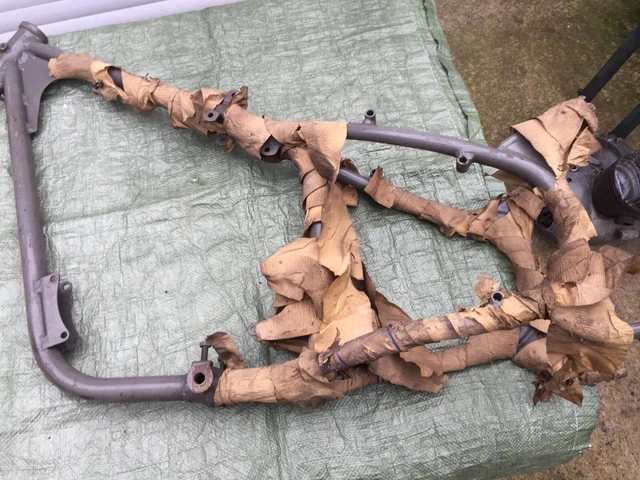 CLASSIC MOTORCYCLE B.s.a. Bantam Plunger Frame New Old Stock Unstamped ...