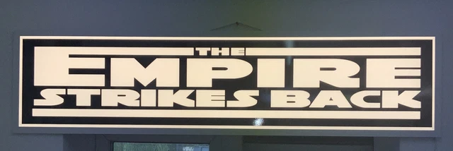 LARGE STAR WARS Empire Strikes Back Illuminated Display Sign - Man Cave ...