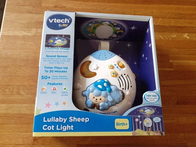 VTECH LULLABY SHEEP Baby Cot Light Night Light Musical Projector Lamb £ ...