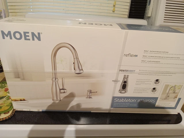 MOEN STABLETON 87161SRS Spot Resist Stainless One-Handle High Arc ...