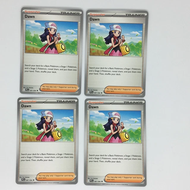 DAWN 087/094 Pokemon TCG Mega Evolution Phantasmal Flames (x4) $1.00 ...