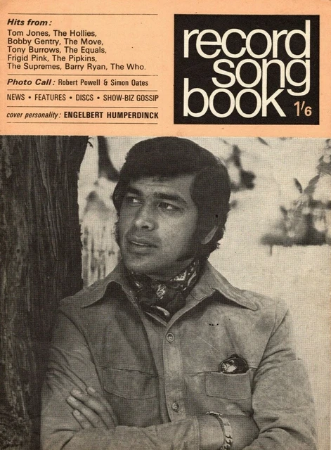 RECORD SONG BOOK Magazine June 1970 Engelbert Humperdinck Sean Connery ...