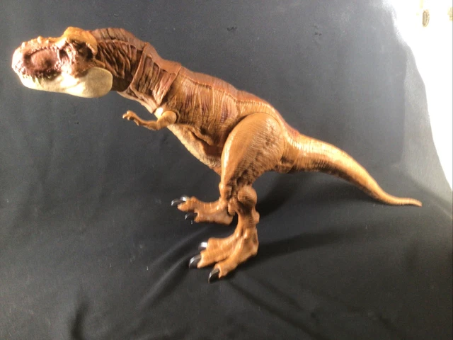 JURASSIC WORLD JW T-Rex 2015 Hasbro Chomping Jaws Dinosaur Action ...