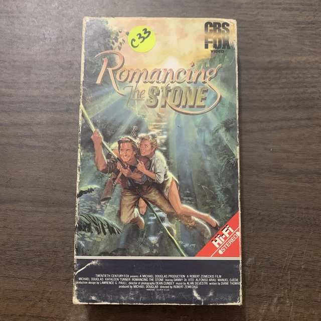 ROMANCING THE STONE (1989 VHS Tape) Michael Douglas, Kathleen Turner! £ ...