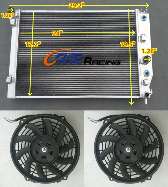 ALUMINUM RADIATOR+FANS FOR Chevrolet Corvette Z06 C5 350 5.7L V8 1997 ...