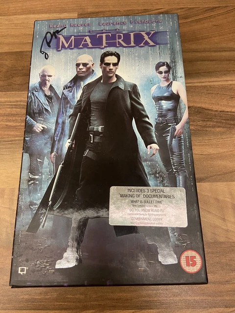 THE MATRIX VHS 1999 Collectors Edition Widescreen UK Edition Signed By ...