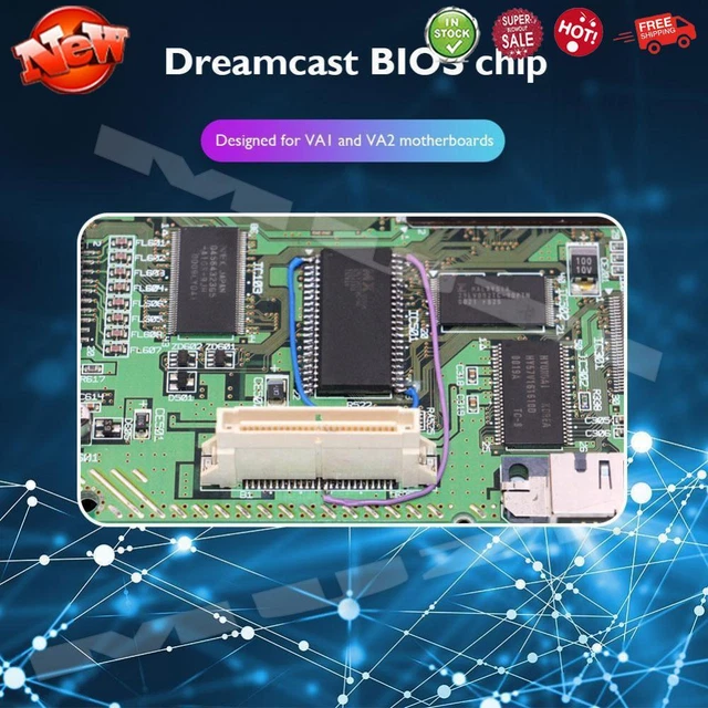 MODCHIP DI SOSTITUZIONE chip BIOS bootloader per motoscafo Dreamcast VA1 VA2 # EUR 9,92 ...