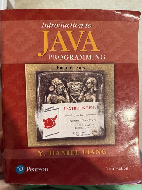 INTRODUCTION TO JAVA Programming, Brief Version by Y. Daniel Liang $80. ...