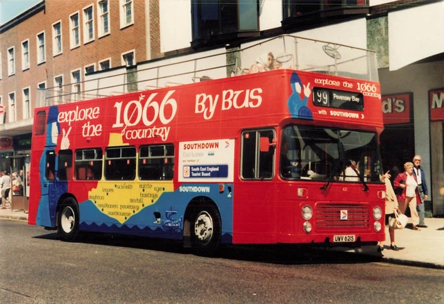 COLOUR BUS PHOTO - Open top double Decker Bus - Tourist Bus SOUTHDOWN ...
