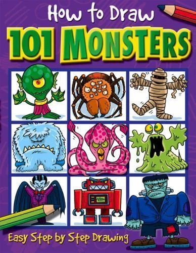 HOW TO DRAW 101 Monsters: Easy Step-by-step Drawing [How to draw] £3.09 ...