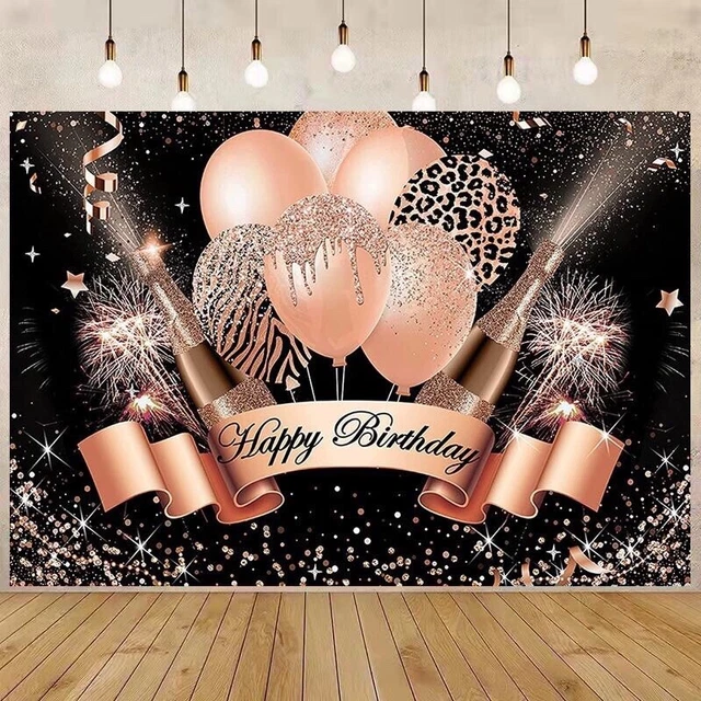 HAPPY BIRTHDAY BACKDROP Banner, Mermaid Photo Background Vinyl Party ...