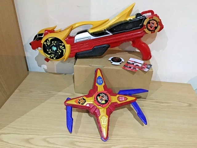 POWER RANGERS NINJA Steel Dx Red Star Battle Morpher, Canon + 3 Stars V ...