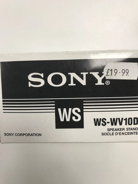 SONY WS-WV10D SPEAKER Stand / Bracket Pair (2) Silver - New Boxed £19. ...