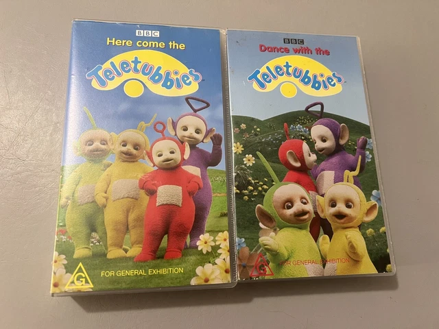 TELETUBBIES VHS X2 Tapes, 1997 BBC Kids Series, Dance With The Here ...