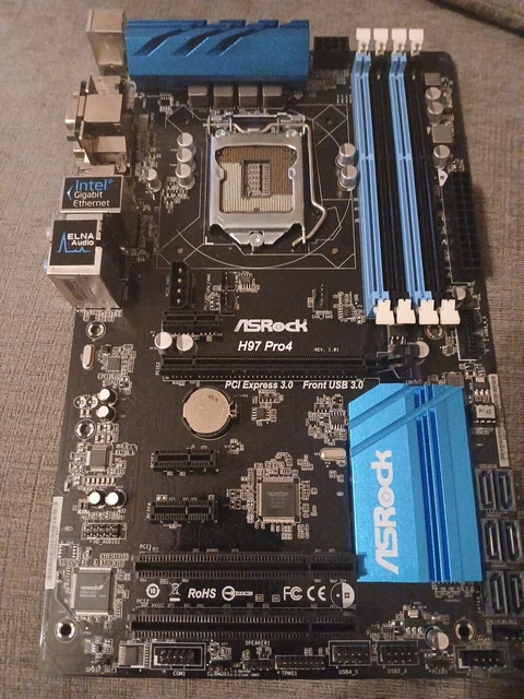 ASROCK H97 PRO4 Motherboard Intel H97 Socket LGA 1150 DDR3 DIMM USB3.0 ...