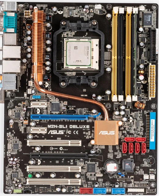 ASUS M2N SLI Deluxe motherboard, AMD Athlon 64 5000+ Black Edition, 1GB ...