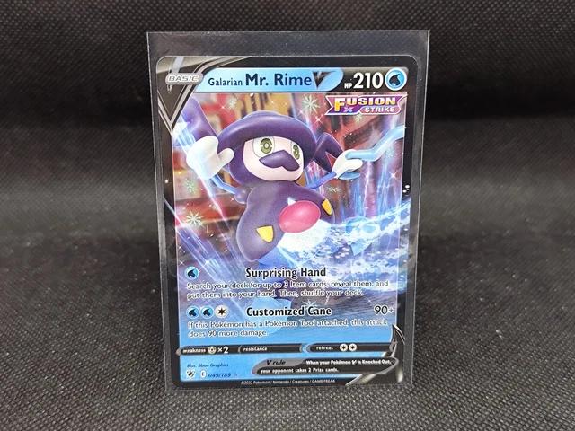TCG POKEMON KARTE Galarian Mr. Rime V 049/189 NM Englisch Sammeln EUR 3 ...