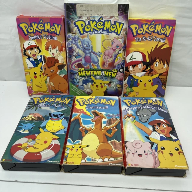 POKEMON MOVIES VHS Lot of 6 The first movie fashion victims Charizard ...