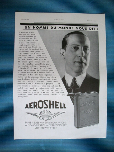 PUBLICITE DE PRESSE Shell Huiles Moteur Un Motard Nous Dit French Ad ...